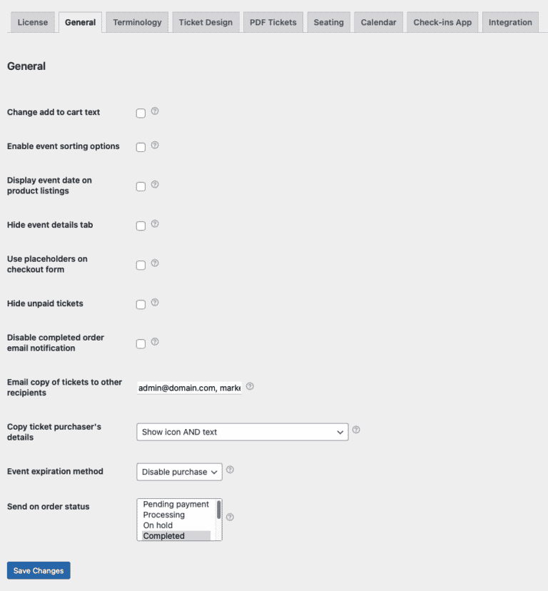 Global Settings - FooEvents Help Center