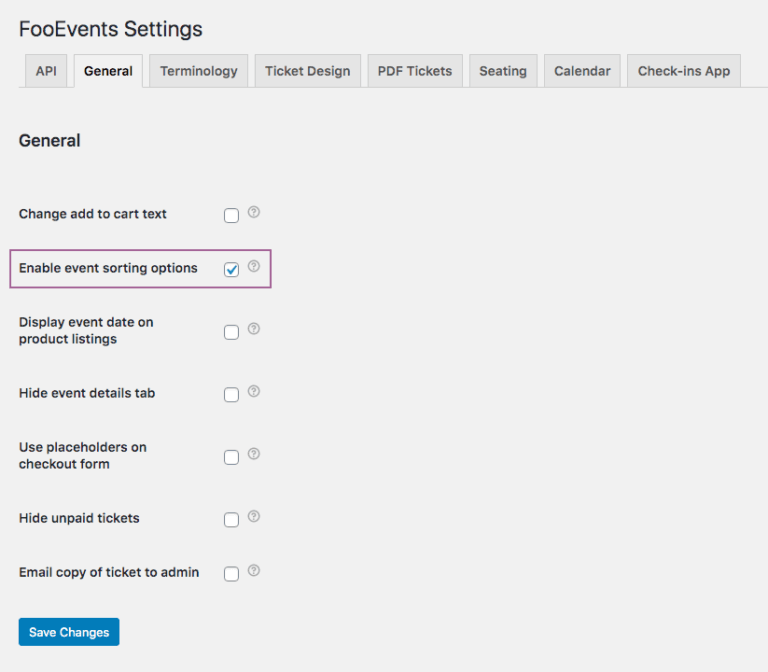 Order Events By Date - FooEvents Help Center