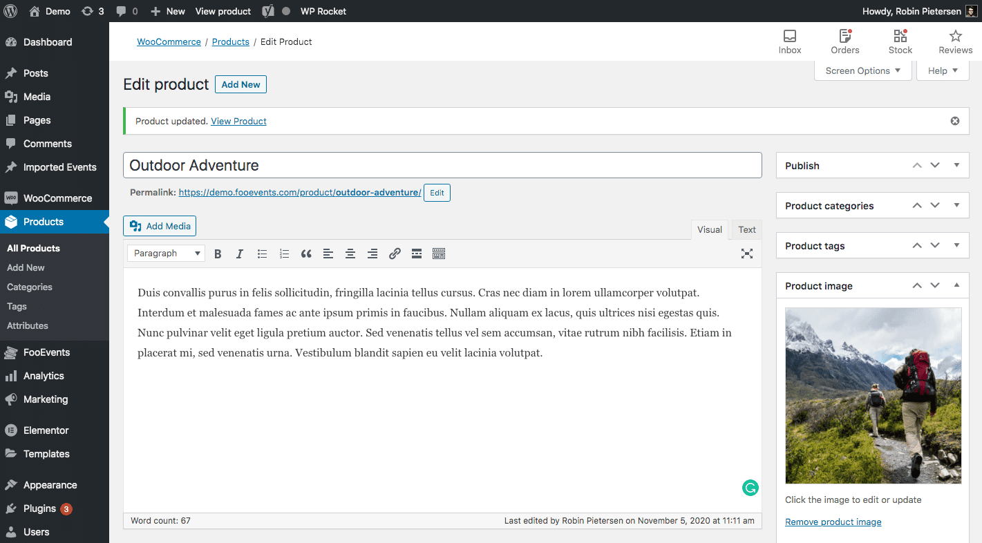 Bookable: Outdoor Adventures - FooEvents Help Center