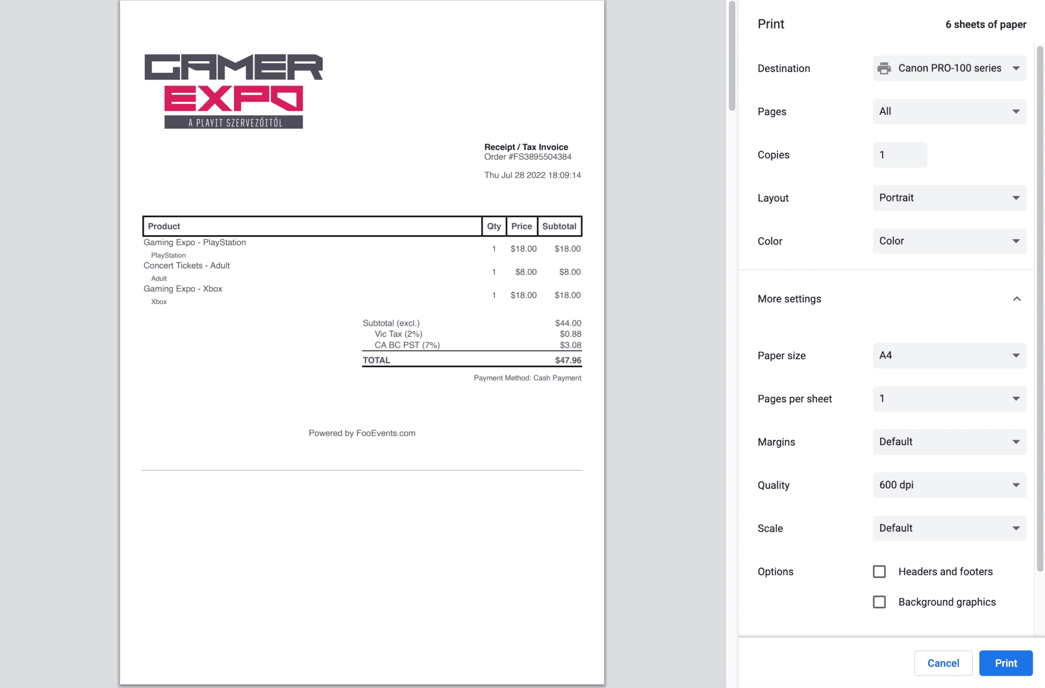 Tickets And Receipts - FooEvents Help Center