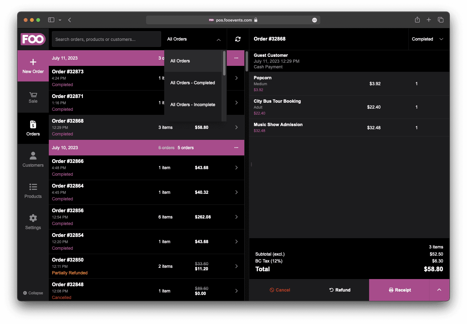 Orders - FooEvents Help Center